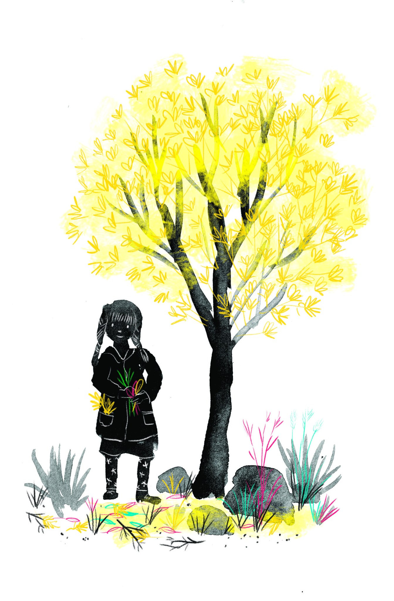 Leaf Litter Endpapers (activity) | Judy Watson